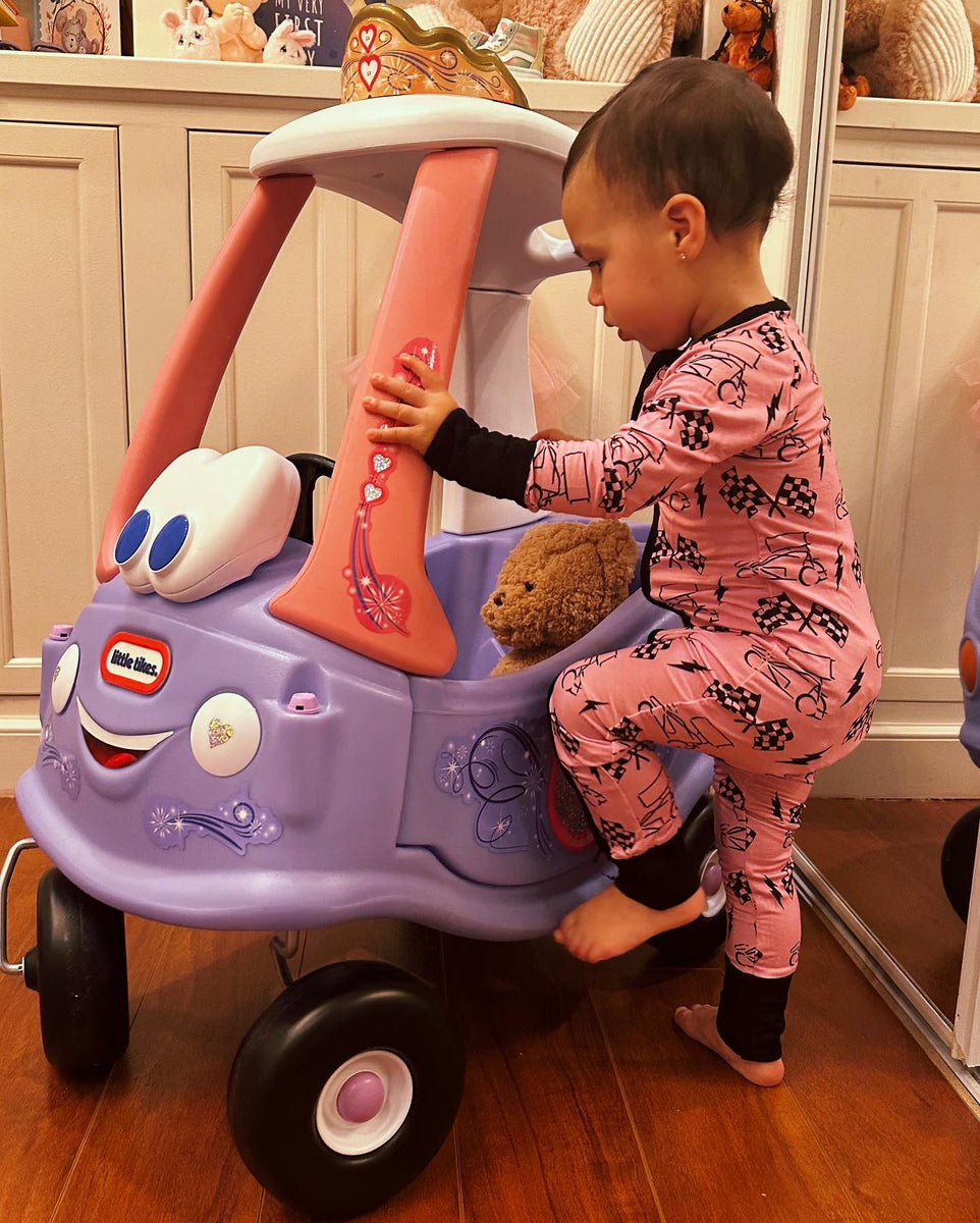 Pink Sprint Car Onesie – JPalms